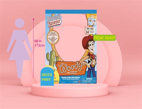 Woody Selfie Frame Toys Story Photo Booth Digital Woody Selfie Frame