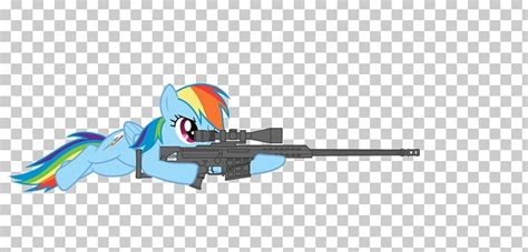 Rainbow Dash Gun Barrett Firearms Manufacturing Weapon Png Clipart