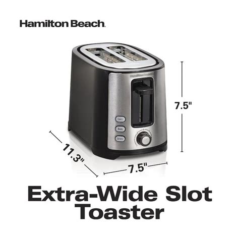Hamilton Beach 2 Slice Extra Wide Slot Toaster And Reviews Wayfair