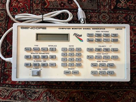 Sencore Cm125 Pixpak Computer Monitor Signal Generator Good Working Condition Ebay