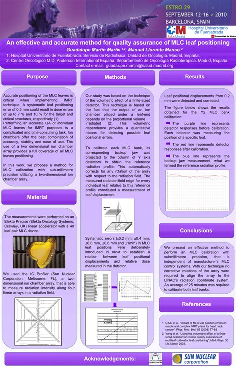 Pdf An Effective And Accurate Method For Quality Assurance Of Mlc