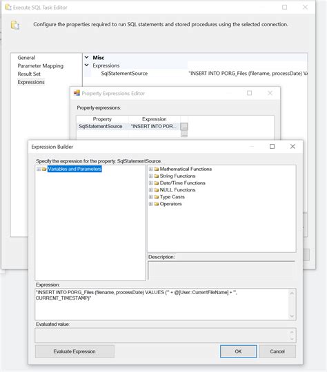 Sql Server Cannot Get Constraint To Work On Sql Task In Foreach Loop
