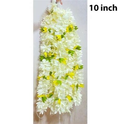 Whitegreen And Yellow Bridal Artificial Flower Gajra At Rs 15piece In