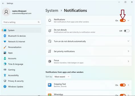 Fix Notifications Not Working On Windows 11