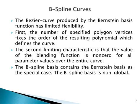 Bezeir Curve Na B Spline Curve Pptx