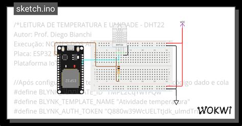 Esp32 Iot C Temp E Umid Atividade Wokwi Esp32 Stm32 Arduino
