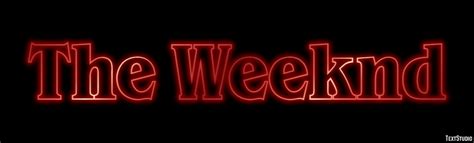 The Weeknd Text Effect And Logo Design Celebrity