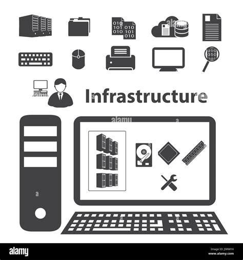 Big Data Icons Set Cloud Computing Stock Vector Image And Art Alamy