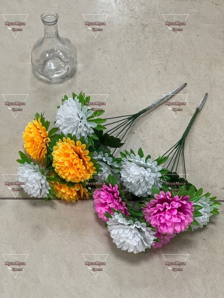 Искуственные цветы Наименование Хризантема Цена 55₽ 40шт 2 200