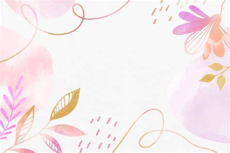 손으로 그린 수채화 꽃 배경 무료 벡터