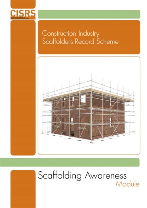 Scaffolding Awareness Construction Industry Scaffolders Record Scheme