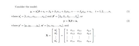 Consider The Model I12n 1 Or Yi Xß Ui