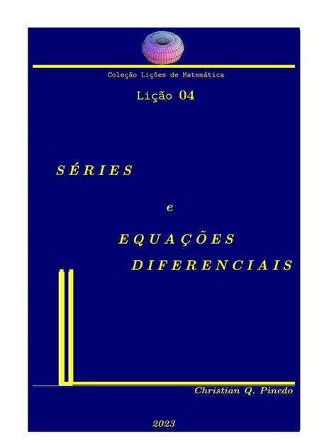 Séries E Equações Diferenciais Pdf Série Matemática Sequência