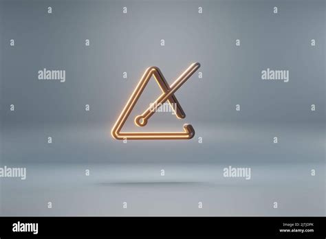 Beautiful Black Triangle Symbol With Yellow Light Symbol Icons On A