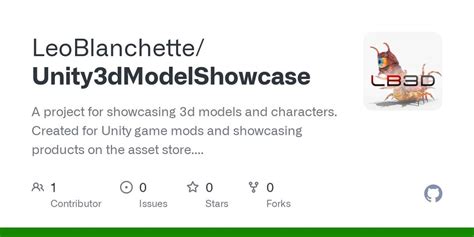 unity 3d model showcasing project on github contributions welcome r