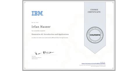 Ibm Coursera Generativeai Artificialintelligence Machinelearning