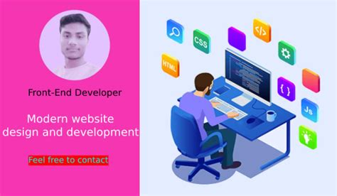 design and develop modern responsive websites in html css and js by