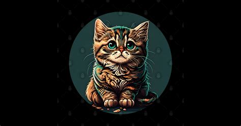 Cute Cat Design Cute Cat Sticker Teepublic
