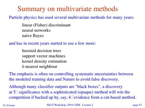 Ppt Advanced Statistical Methods In Particle Physics Powerpoint