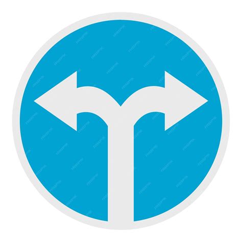 Icono De Giro De Carretera Ilustración Plana Del Icono De Vector De