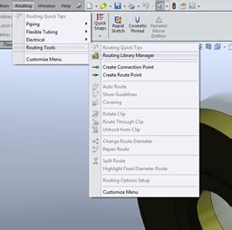 SolidWorks Routing Custom Components And The Piping Tubing Database