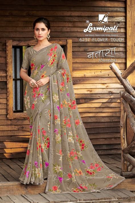 Laxmipati Sarees Natasha Floral Printed Pure Georgette Regular Wear