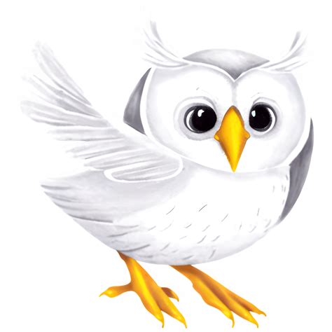 Hedwig White Owl Digital Graphic · Creative Fabrica