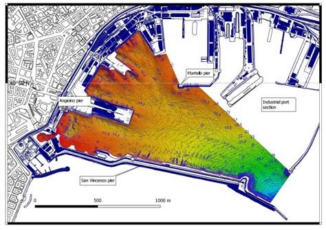 Multibeam Bathymetric Survey Depths In Metres Contour Interval 05m