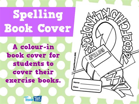 Spelling Notebook Cover