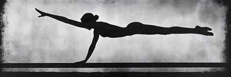 Gymnast Performing Balance Beam Routine Premium Ai Generated Image