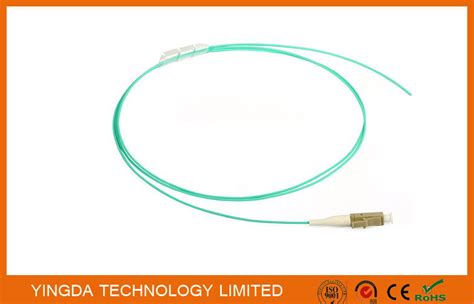Fiber Optic Pigtail LC OM3 10Gig Aqua 0 9mm Simplex LSZH 1 5 M 50 125