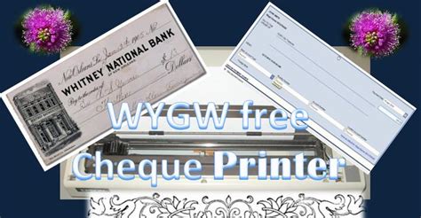 WHAT YOU GIVE TO THE WORLD LAST SECOND Cheque Printing Without Special Software Or Printer With