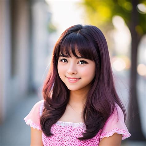 Linda Chica Sonriendo Foto Premium