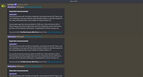 Opensea Discord Server Hacked Bot Promoted Nonexistent Youtube