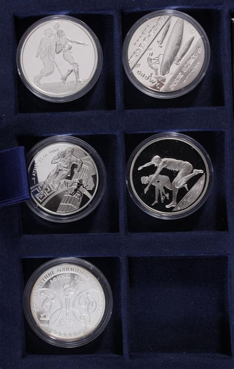 offiziellen Silber Gedenkmünzen zu den Olympischen Spielen