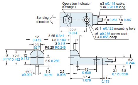 Rectangular Shaped Inductive Proximity Sensor GX F H Panasonic