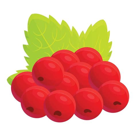 Icono De Bayas De Grosella Estilo De Dibujos Animados 14223515 Vector