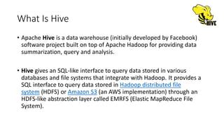 Apache Hive Introduction PPT
