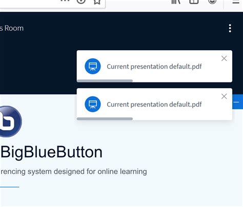 Presentation Message Is Displayed Twice · Issue 9892 · Bigbluebutton