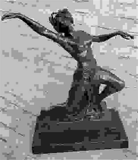 Buy Bronze Exotic Nude Belly Dancer Head Wreath Sculpture Decor Statue