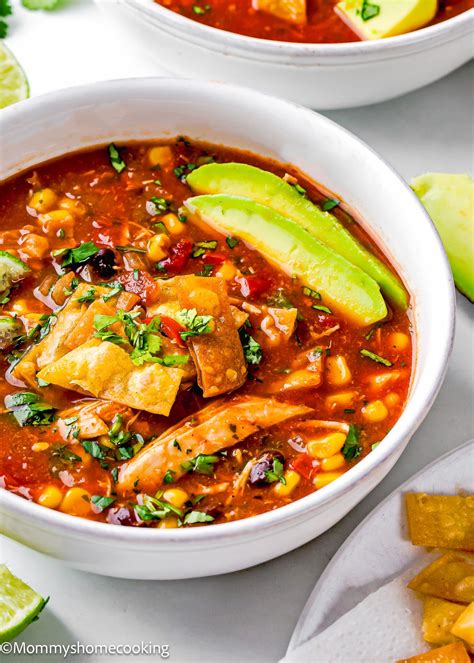 Slow Cooker Chicken Tortilla Soup Mommys Home Cooking