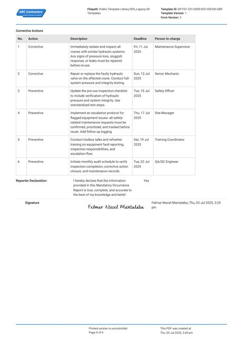 Mandatory Occurrence Report Mor Definition Full Explanation