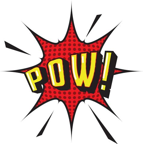 Pow Pop Art Text 11212602 Vector Art At Vecteezy