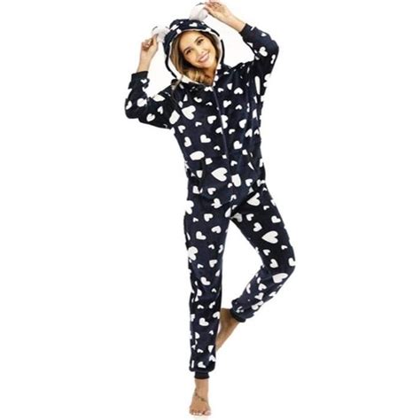 Pyjama Pilou Pilou Femme Femmes Flanelle Garder Au Chaud Onesies Combinaison Pyjama Hiver