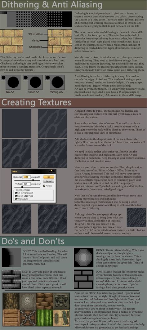Pixel Art Texturing Explained Resource Pack Discussion Resource