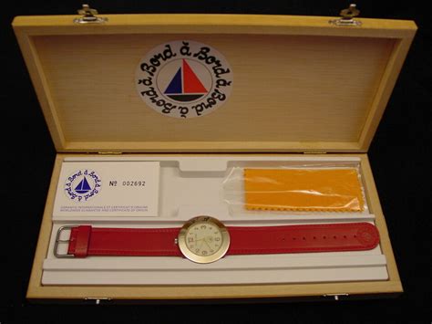 Wristwatch Bord A Bord French Uni Sex Solid Bronze Genuine Leather