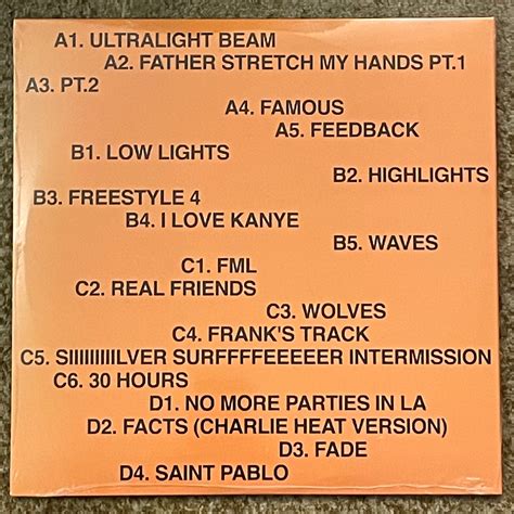 Kanye West The Life Of Pablo 2lp 2lp Limited 12 Black Vinyl Record Etsy