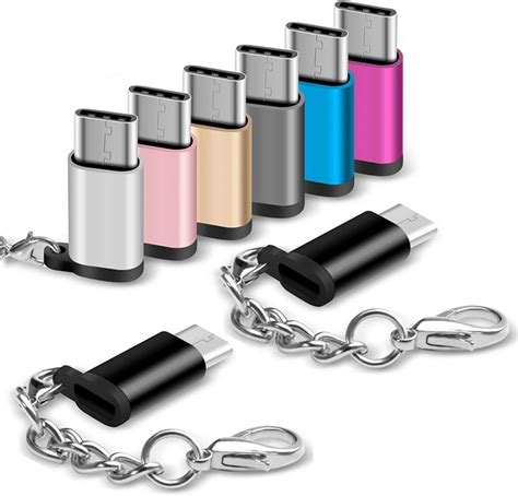 Amazon Com USB Type C Adapter 8 Pack USB C Male To Micro USB Female Converter Android Cable