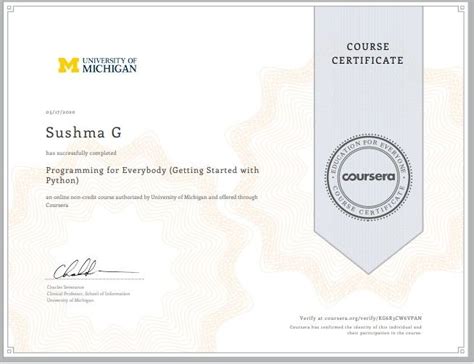 Sushma G On Linkedin Coursera
