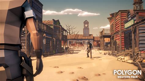 پروژه آماده وسترن برای یونیتی دانلود Polygon Western Pack